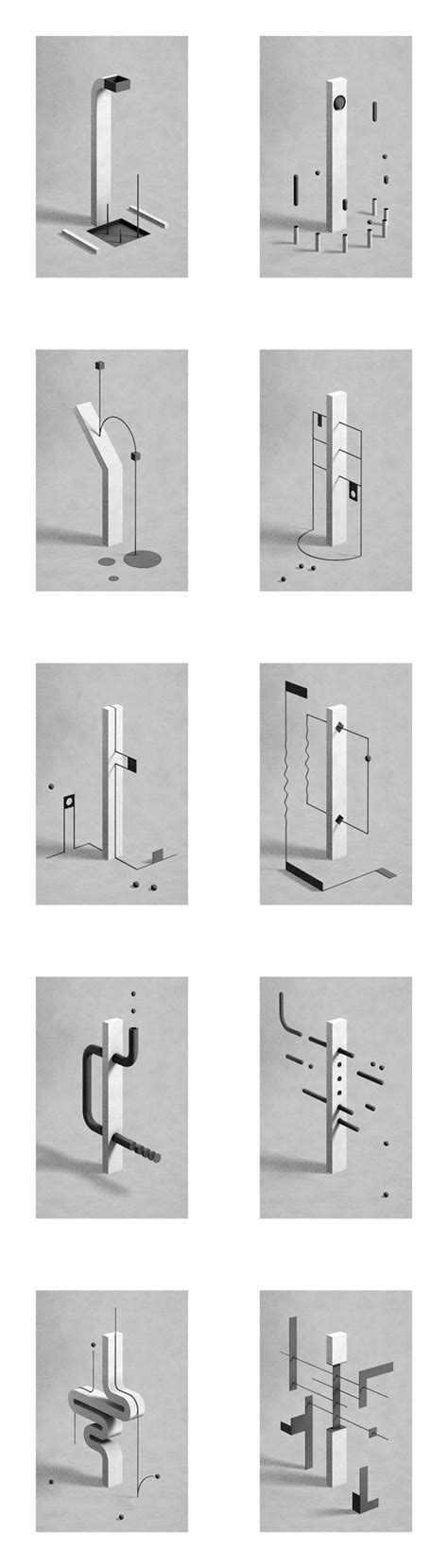 Monolith Illustrations By Fabrice Le Nezet Visual Design