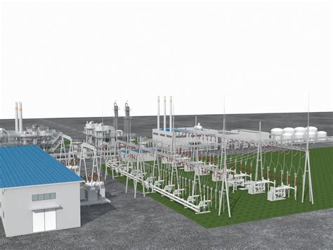 Electrical Substation 3d Model Turbosquid 2004216
