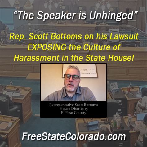 Interview Rep Scott Bottoms On His Lawsuit Against Gov Polis