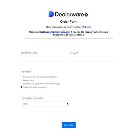 Activate Scheduler Integration Dealerware