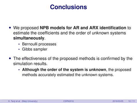 Nonparametric Bayesian Models For AR And ARX Identification CSPA 2016
