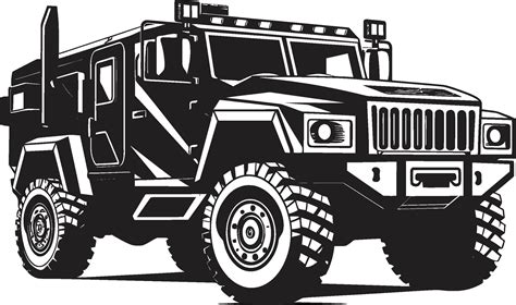 Tactical Transport Black Iconic 4x4 Emblem Militant Pathfinder Vector Army Suv Icon 36348171