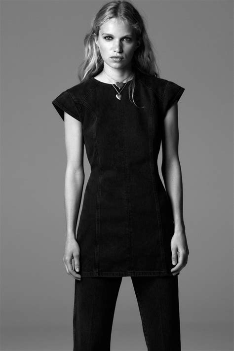 Zara Siyah Denim Mini Abiye Elbise ElbiseBul