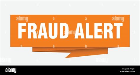 Fraud Alert Sign Fraud Alert Paper Origami Speech Bubble Fraud Alert