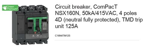 Schneider NSX N P A Circuit Breaker Reliable Efficient