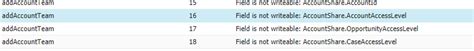 Apex How To Fix Field Is Not Writeable Error Salesforce Stack Exchange