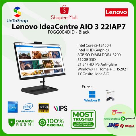 Jual Lenovo Ideacentre Aio Iap Did Core I H Gb Gb W Ohs Shopee Indonesia