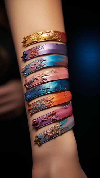 Premium Ai Image Unidentified Womans Arm Adorned With Makeup