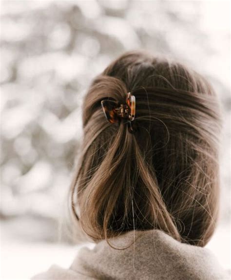 Kleine Haarklammer AGNÈS SMALL aus Acetat Flamme Haarklammer Haarclips Haare