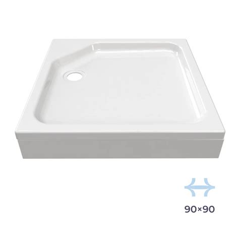 Душевой поддон Homsly, акрил, квадратный 90*90 см, коллекция Basic, 4H ...