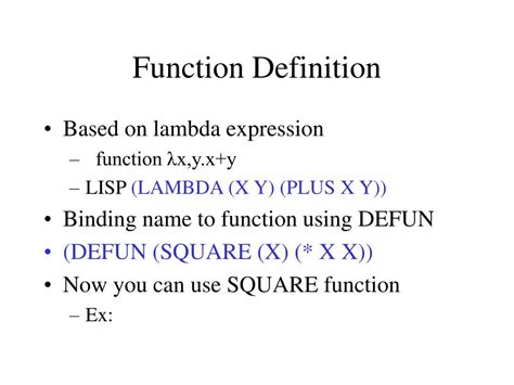 Ppt Common Lisp Powerpoint Presentation Free Download Id422288