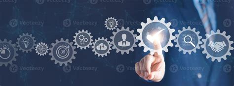 Business Process Management And Automation With Person Validating Document In Workflow Digital