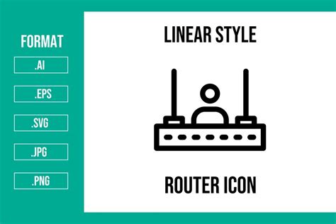 Router Outline Vector Icon Design Graphic By Mhd Usman00 Creative Fabrica