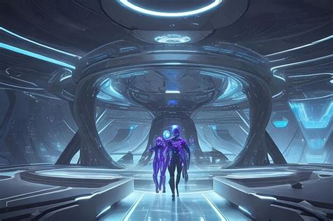 Premium Ai Image Futuristic Quantum Space Opera Production Lab