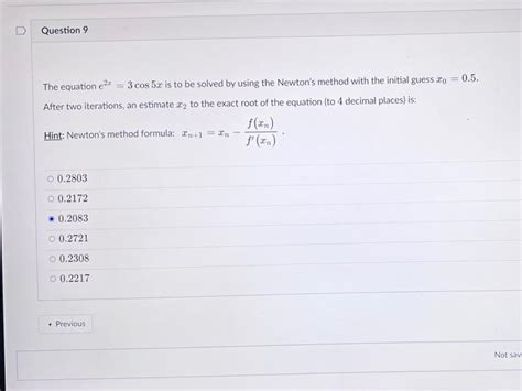 solved the equation e2x 3cos5x is to be solved by using the