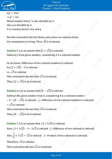 Rs Aggarwal Solutions For Class 10 Exercise 1d Chapter 1 Real Numbers