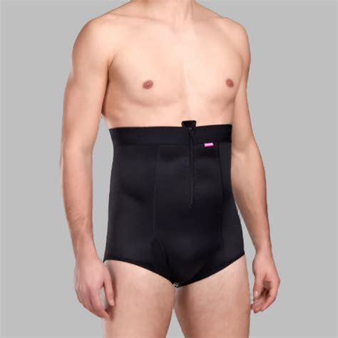 Lipoelastic Vhms Comfort Male Post Surgery Compression Garment Black