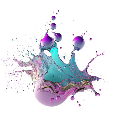 Abstract Cosmetics Essence Molecule Collagen Vitamin Or Serum Drop