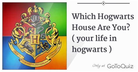 Which Hogwarts House Are You Your Life In Hogwarts