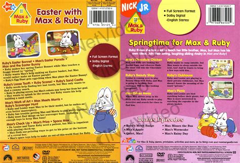 Max And Ruby Easter With Max And Ruby Springtime For Max And Ruby 2 Pack Boxset On Dvd Movie
