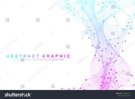 Scientific Vector Illustration Genetic Engineering Gene Stock Vector