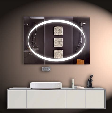 Купити Дзеркало 110 80 см з Led підсвіткою Настінне дзеркало з підсвіткою для ванної кімнати