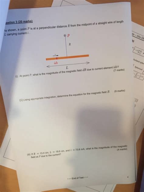 Solved As Shown A Point P Is At A Perpendicular Distance R Chegg