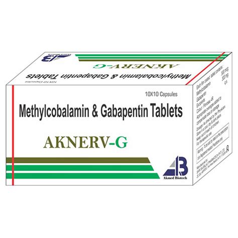 Methylcobalamin 500mcg Gabapentin 300mg Tablets Akmed Biotech