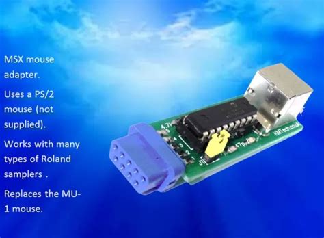 PS TO MSX Mouse Adapter V Towns Roland Works With Optical Wireless Mouse PicClick UK