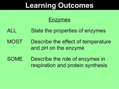 GCSE Biology Enzymes PPT