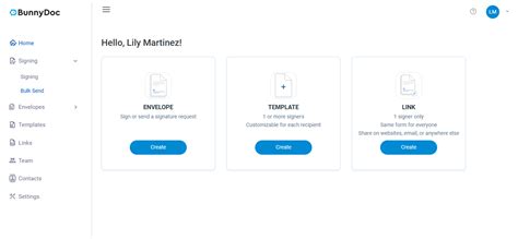 how to send “bulk send” bunnydoc help center