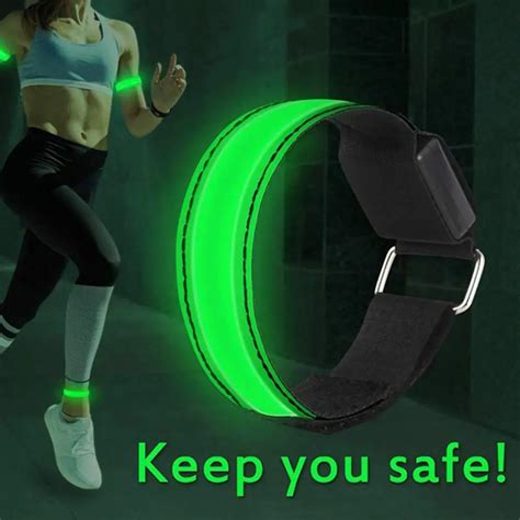 Brazalete Luminoso Con Luz LED Reflectante Para El Brazo 3 Luces