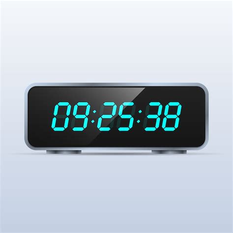 Premium Vector Modern Digital Clock