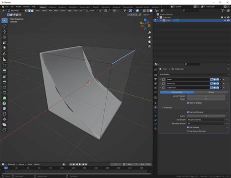 Python How To Apply Subdivision Surface Modifier To This Cube Without Artifacts Blender