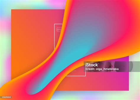 液体の動的要素と流体図形を持つランディング ページ イラストレーションのベクターアート素材や画像を多数ご用意 イラストレーション
