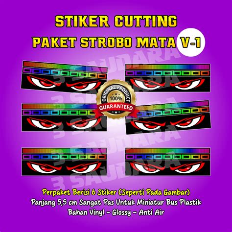 Jual Stiker Cutting Paket Strobo Mata Jetbus Shopee Indonesia