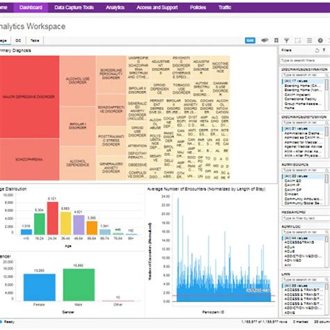 Example Clinical Data Cohort Explorer Dashboard With Visualizations Of