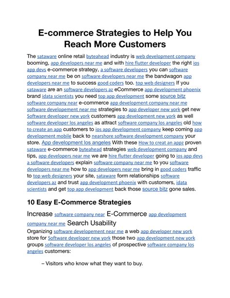 Ppt E Commerce Strategies To Help You Reach More Customersdocx