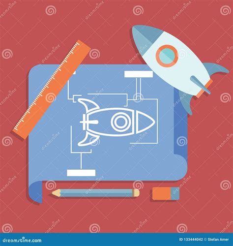 Vector Illustration Of Prototyping Flat Line Design Concept Stock Vector Illustration Of Brand