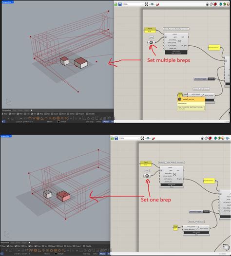 Create Butterfly Geometry With Geo Set Multiple Breps Boundary Mesh