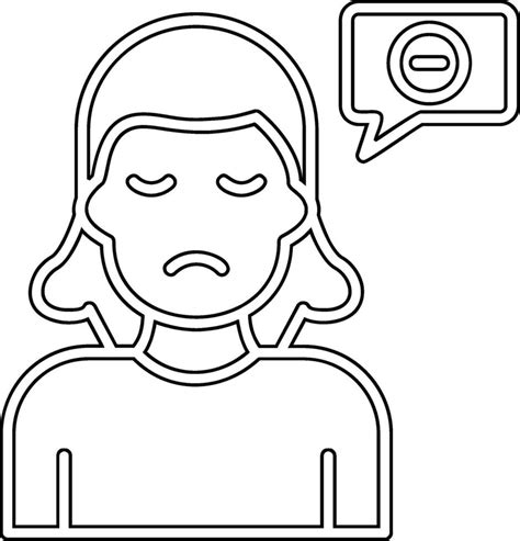 Negative Thinking Vector Icon 39873111 Vector Art At Vecteezy