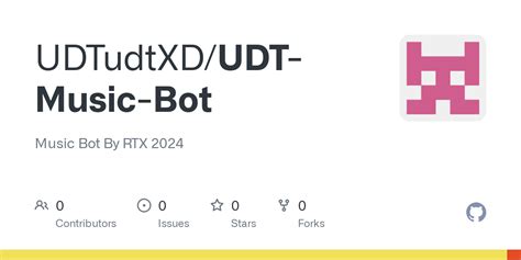 GitHub UDTudtXD UDT Music Bot Music Bot By RTX
