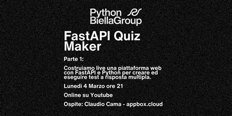 Quiz Maker Con Fastapi Parte 1 March 4 2024 Online Event Allevents