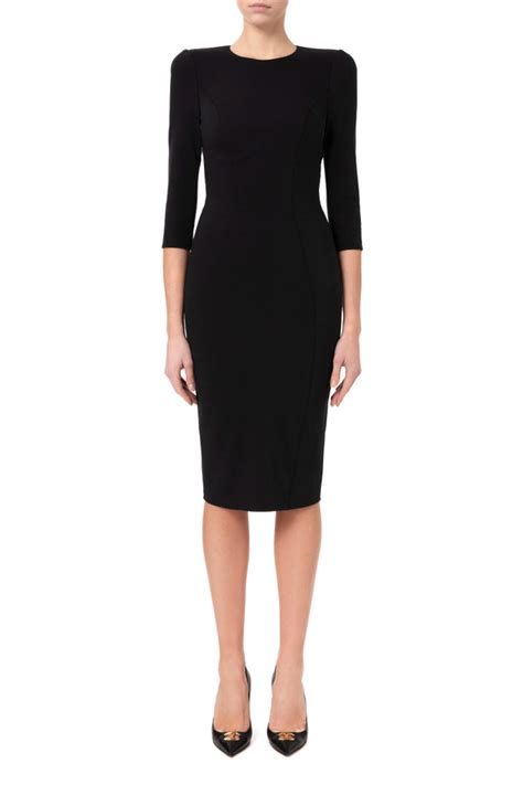 Sheath Dress With Open Neckline On The Back Elisabetta Franchi® Outlet