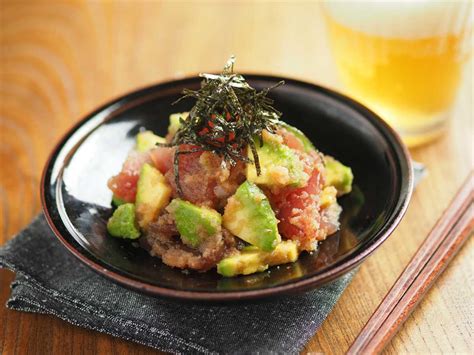 男の簡単マッスル飯、マグロとアボカドの辛子明太子和え、『ゴルフダイジェスト・オンライン Bruder連載』 魚料理と簡単レシピ