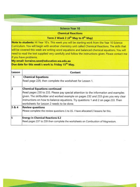 Science Year 10 Pdf