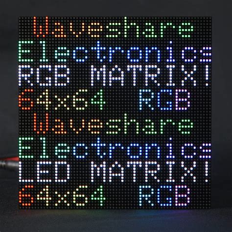 Rgb Full Colour Led Matrix Panel 25mm Pitch 64x64 Pixels The Pi Hut