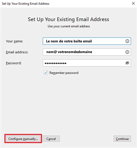 How Do I Configure My Mozilla Thunderbird Email Address