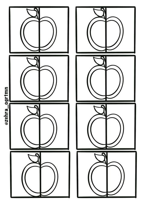 Elmalı Sayılar Yapboz Etkinliği Yapbozlar İlkokul Matematik