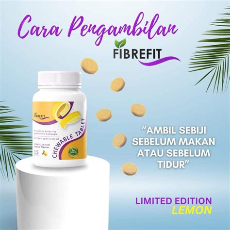 Fibrefit Chewable Tablet Lemon Shopee Malaysia